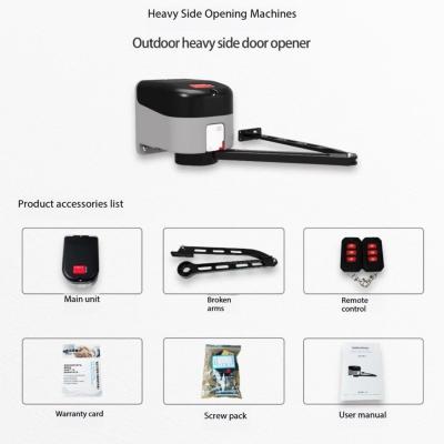 China Fast-Installation DC Brushless Motor Automatic Door Opener 300KGS Capacity Aluminum Alloy Construction Remote Control for Home for sale