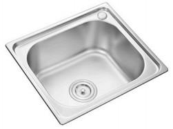 China southeast asia hot sell plating square stainless steel #201kitchen sink 50*40CM for sale
