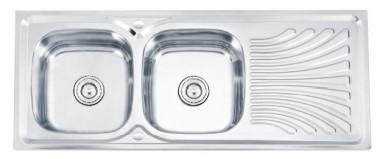 China China sink factory export stainless steel double bowl kitchen sink for sale
