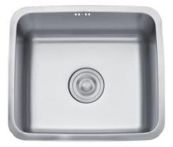 China 43*39CM undermount square brushed stainless steel kitchen sink for sale
