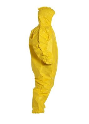 中国 フードとの化学抵抗力がある使い捨て可能なつなぎ服のスーツのタイプ3/4 販売のため