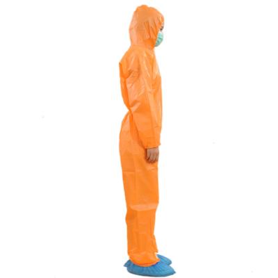 中国 PP/利用できるヘルスケアの試供品のためのSms/Sfの使い捨て可能なオレンジつなぎ服 販売のため
