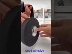 黒い色ポリエステル繊維のワイヤーハーネスラッピングテープ