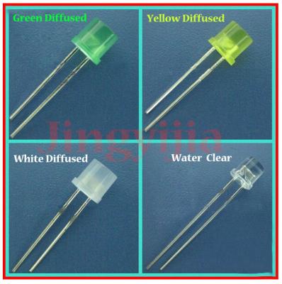 China Top quality 5mm Flat led diode color diffused with Super Brightness and standard view angle for sale