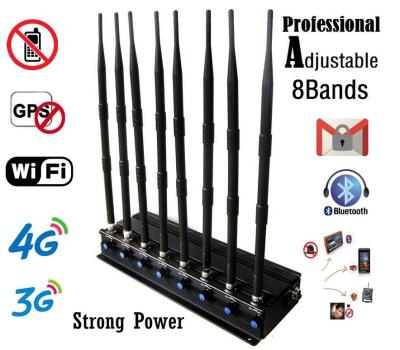China jammer do sinal do telefone celular do alarme de 433MHz 315MHz ajustável com ventilador de refrigeração à venda