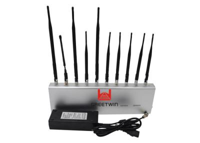 Cina emittente di disturbo del telefono di VHF 3G 4G di HF dell'emittente di disturbo del segnale del telefono cellulare di 20W GPS WiFi Bluetooth in vendita
