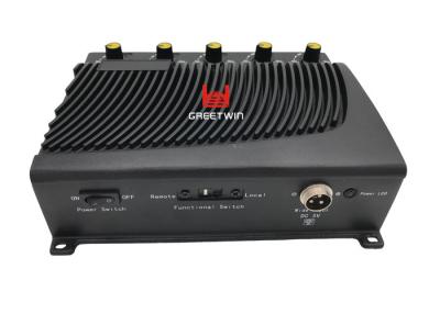 Cina Emittente di disturbo portatile da tavolino di Wifi del telefono cellulare di CC 5V, 12 emittente di disturbo regolabile del segnale di watt 2.4G GPS in vendita