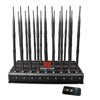 中国 18アンテナ2G 3G 4G WiFi 2.4G完全なバンド130MHz-6GHz妨害機（GW-JA18） 販売のため