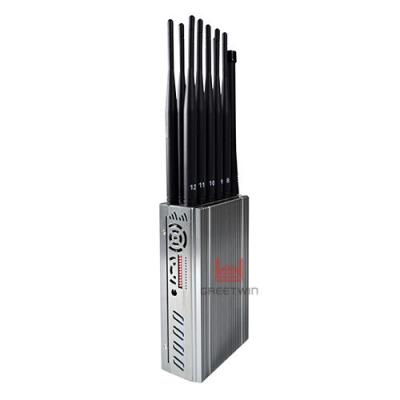 中国 12チャネルの携帯電話信号の妨害機3G/4G/WiFi 2.4G/5.8Gの冷却装置 販売のため
