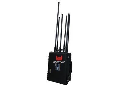 Κίνα Κινητό Jammer 250W 7 σημάτων τηλεφωνικής υψηλής δύναμης κανάλια 150m προστατεύοντας περιοχή προς πώληση