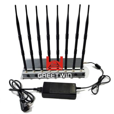 Cina Antenne potenti 46W regolabile dell'interno dell'emittente di disturbo 8 del segnale del telefono cellulare di WIFI potenza di uscita in vendita