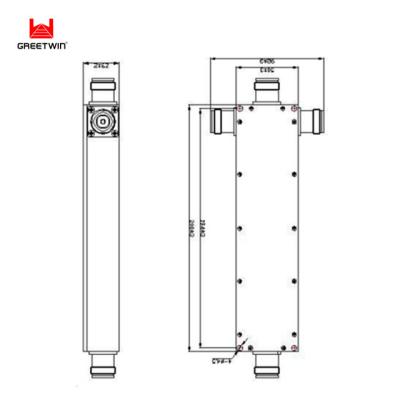 Cina Separatore placcato d'argento 50W 600~6000MHz di potere di 3 modi rf in vendita