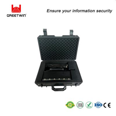 中国 CDMA 2.5dBiのアンテナ デスクトップの移動式妨害機UHF VHF LOJACK GPSのブロッカー 販売のため