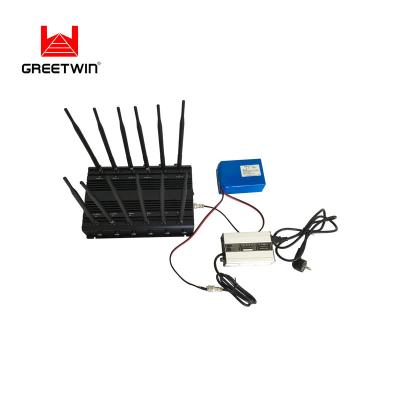 Cina 12 telefono cellulare Wifi 34W dell'emittente di disturbo 5G di VHF UHE delle bande 2.4GHz 5GHz in vendita