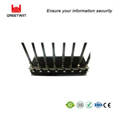 Cina emittente di disturbo di GPS Lojack delle bande dello stampo 8 dell'emittente di disturbo del segnale di GSM CDMA delle antenne 2.5dBi in vendita