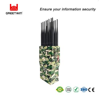 Κίνα Jammer σημάτων ΠΣΤ 2G 3G 4G 5G WiFi Bluetooth Blocker σημάτων Lojack οχημάτων με το φορτιστή αυτοκινήτων προς πώληση