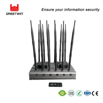 Cina stampo di frequenza ultraelevata Wifi GPS di VHF di 5G 60m che inceppa telefono cellulare 2g 3g 4g 5g Lojack in vendita