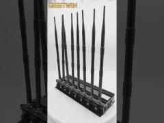 Model GW-JA8. 8 channels signal jammer. jam 2G 3G 4G WiFi GPS cell phone signal jammer