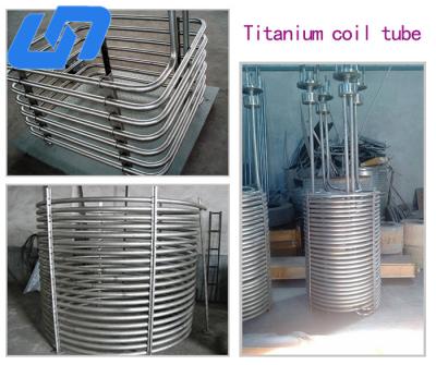 China Snake shape Gr1,Gr2 titanium coil tube for heat exchanger Titanium Tube Heat Exchanger for sale