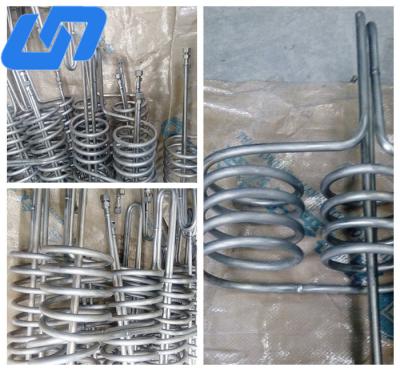 China ASTM B338 Gr. 2 Gr.1 Titanium Coil Tube/ Spiral Tube for heat exchanger for sale