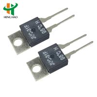 China 250V 2A Bimetal Thermostat Temperature Controller Switch Overload Mini for sale