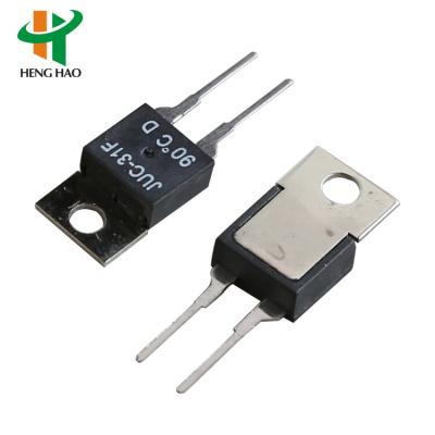China 250V 2A Bimetal Thermostat Temperature Controller Switch Overload Mini for sale