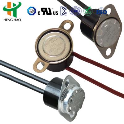 China KSD303 Fusível térmico Comutador controlado pela temperatura KSD301 KSD302 Fusível térmico de reinicialização automática à venda