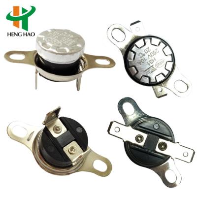 China KSD301 Fuseo térmico de termostato Fuseo térmico de termostato bimetal auto reinicio en venta