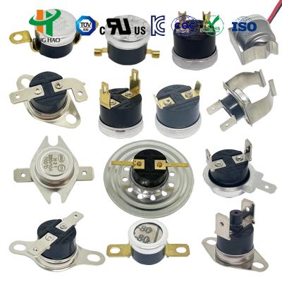 China KSD301 Bimetal Thermostat Temperature Controlled Switch With 0~250℃ Range ±3/±5/±10℃ Accuracy And Normally Closed Or Normally Open Contact for sale