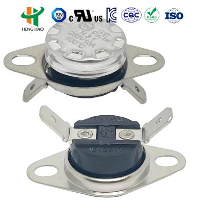 China KSD301 Bimetal Thermostat Temperature Controlled Switch With 0~250℃ Range ±3/±5/±10℃ Accuracy And Normally Closed Or Normally Open Contact for sale