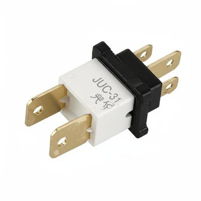 China JUC-31F Thermal Protection Switch with 0~150°C Temperature Range 250V 2A Contact Load and Low Contact Resistance <50mΩ for sale