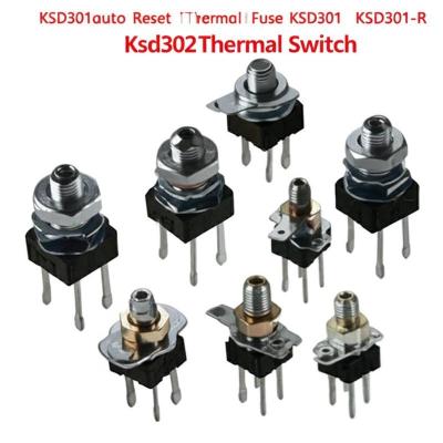 China Termostato bimetálico KSD301 con rango de temperatura de 0-250℃, 100000 ciclos y interruptor normalmente cerrado o abierto en venta