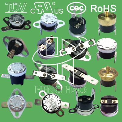 China temperature cutout switch,thermal cutout switch,bimetal disc thermostats H31 250v 10 NC TYPE for sale