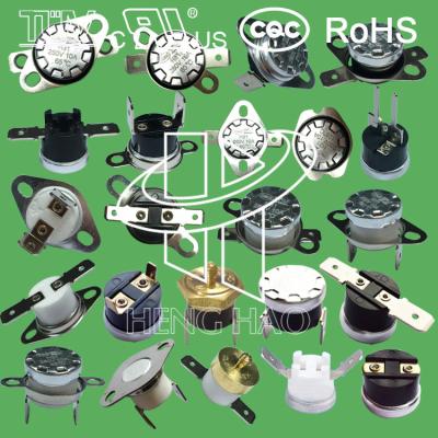 China 5A/7V KSD301 Temperature Controlled On Off  Switch en venta
