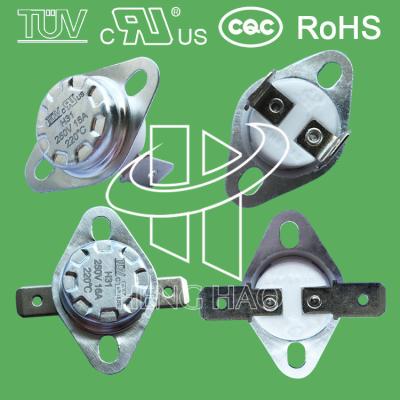 China Auto Reset Ceramic KSD301 Thermal Cutout Switch for sale
