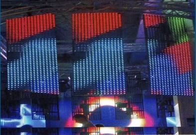 China Big P25 Outdoor LED Curtain Display Video Wall Flexible Transparent for sale