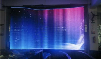 China SMD P10 Outdoor Transparent LED Display Curtain Wall for Vocal Concert for sale
