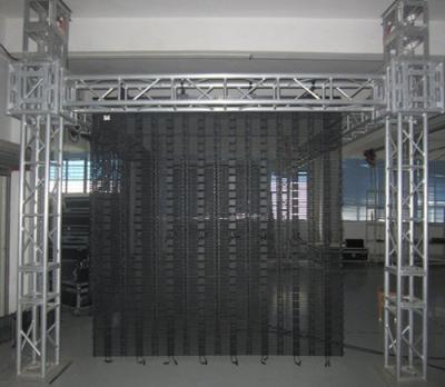 China P37.5 LED Curtain Display , Outdoor LED Stage Curtain 1R1G1B OEM for sale
