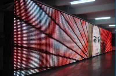 China DIP P18.0mm Full Color LED Video Wall Rental Rgb LED Curtain High Gray Scale for sale