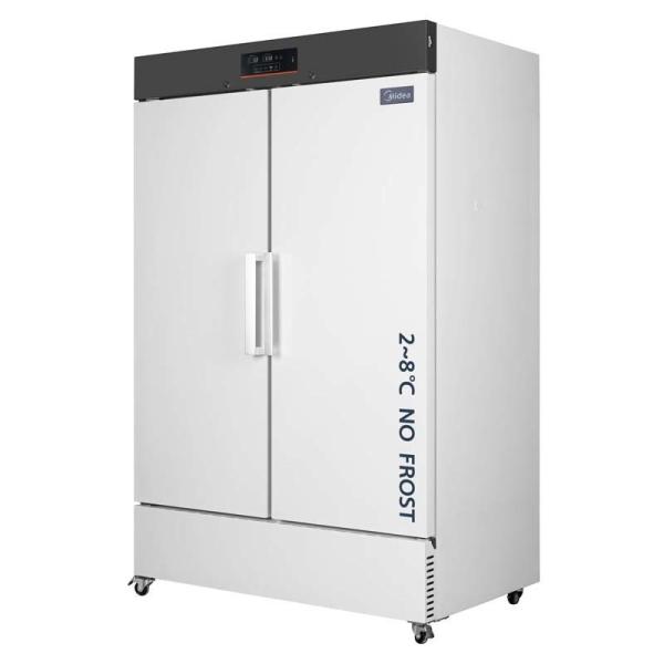 Quality MC-5L1006C Medical Pharmacy Refrigerator 1006L With Solid Door Interior Dimensions 1130*634*1354mm for sale