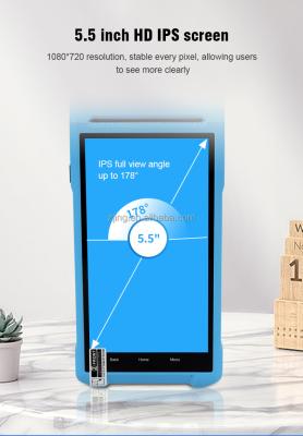China Handbediende de POS-terminalmachine van Bluetooth Android Te koop