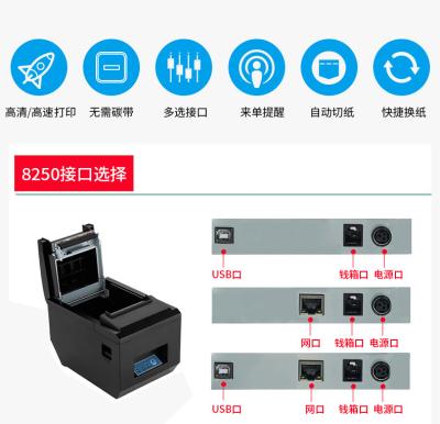 Китай Мобильный беспроводной термальный RS232 3 Lan Wifi принтера получения дюйма 80mm для кухни продается