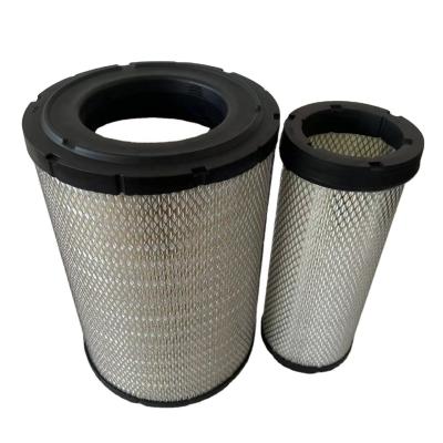 China Excavator Air Filter P536457 P536492 AF25589 40CC1473 131-8822 131-8821 237*131*330MM for sale
