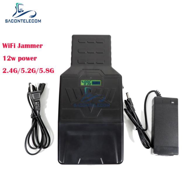 12w Portable WiFi Bluetooth Camera Mobile Phone Signal Jammer