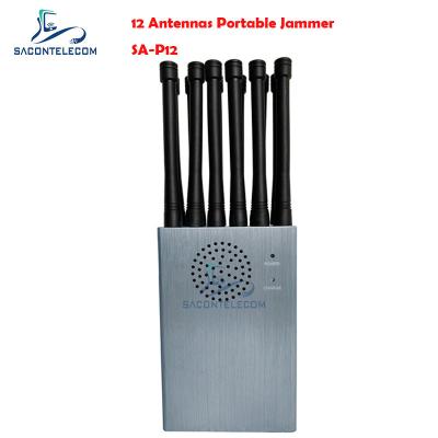 China la emisión portátil 12w 12 de la señal de 4G 5G GPS Lojack congriega el radio de nylon del caso los 30m en venta