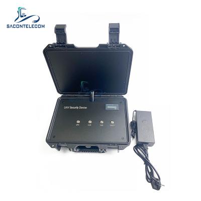 China 3 Bands Portable Drone Signal Jammer WiFi GPS 65w Suitcase UAV Drone Signal Blocker for sale