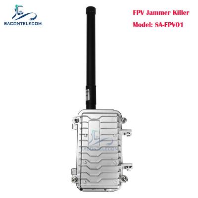 China Handheld UAV Defense Portable Drone Jammer WiFi 2.4G FPV Signal Jammer for sale