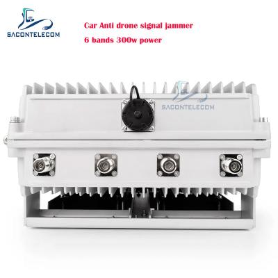 China 300w 6 Channels Car Anti Drone Signal Jammer UAV FPV Drone Jamming Blocking Defence Vehicle Mounted for Car for sale