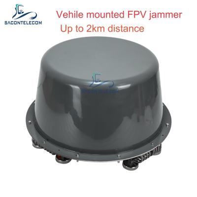 China 400-6 GHz 400 Watt Omni 360° Voertuig Gemonteerde Drone Signaalstoorder UAV Stoorder Te koop