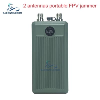 중국 휴대용 2 밴드 핸드헬드 안티 드론 재머, 60W 출력 및 32000mAh 배터리 판매용